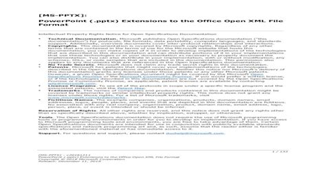 Pdf Ms Pptx Powerpoint Pptx Extensions To The Office Ms Pptx · Ms Pptx