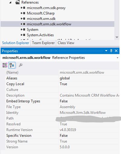 Plugins Crm 2013 Error Custom Workflow Assembly Profiler Stack Overflow