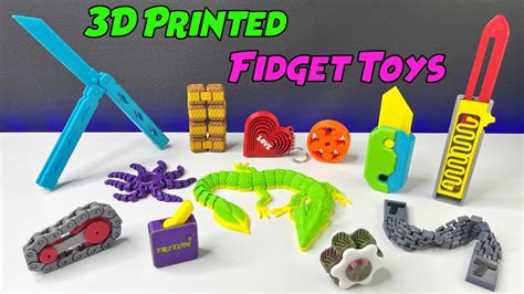 Awesome 3d Printed Fidget Toys Youtube