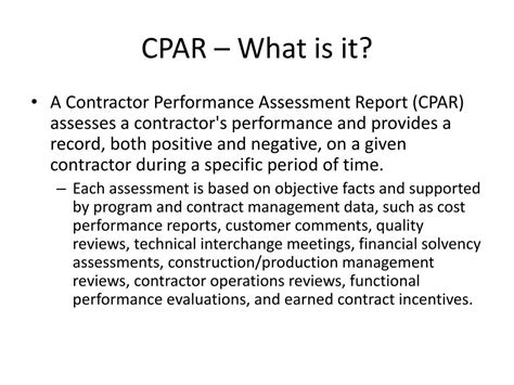 Ppt Cpars Powerpoint Presentation Free Download Id1632693