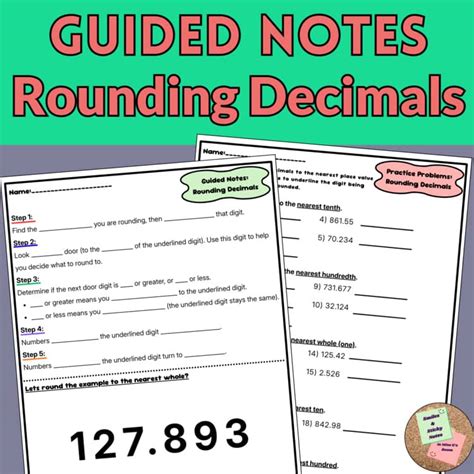 Rounding Decimals Guided Notes And Practice Problems Tpt