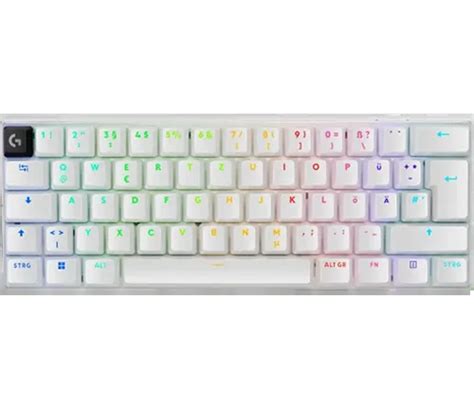 מקלדת גיימינג אלחוטית מכנית Logitech Pro X 60 Tactile Switch Rgb עברית אנגלית בצבע לבן אייבורי