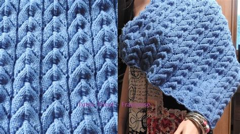 Tuto Tricot Point Ajour Arcade Etole Charpe Femme Point Ajour Knit Scarf Bufanda En