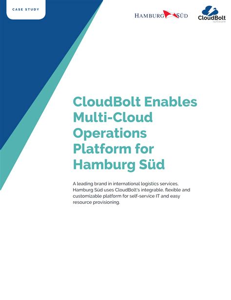 Cloudbolt Enables Multi Cloud Operations Platform For Hamburg Süd