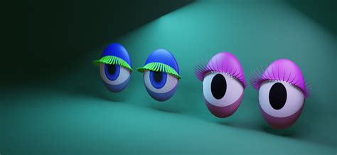geometry node eyelids with eyelashes for stylized cartoon eyes in