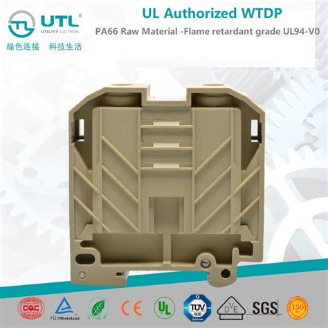 Electrical Feed Through Terminal Block DIN Rail Screw Type China
