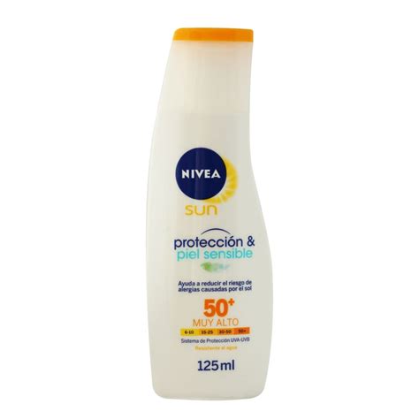 Bloqueador Solar Nivea Sun Piel Sensible Fps50 125 Ml Walmart