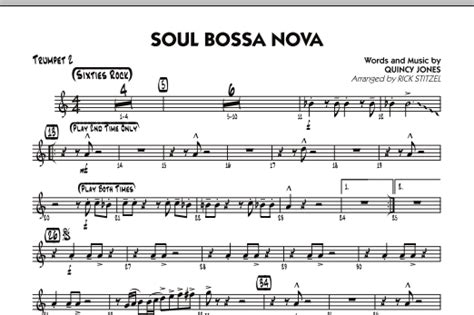 Soul Bossa Nova Trumpet 2 By Rick Stitzel Sheet Music For Jazz