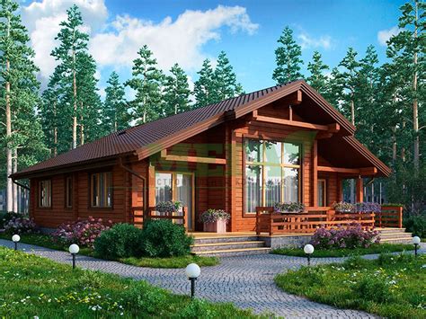 Дом из клееного бруса Лима - SunHouse