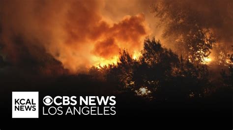 Brush Fire Erupts At Sepulveda Basin Youtube