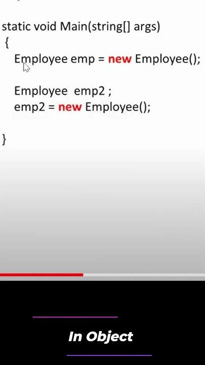 Class Vs Object In Object Oriented Programming In C Youtube