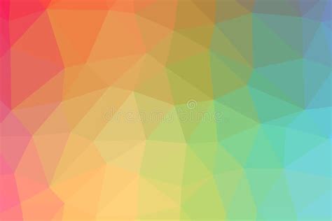 Abstract Low Poly Triangular Modern Geometric Background Colorful Polygonal Mosaic Pattern