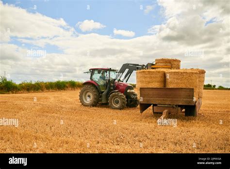 These Hay Bales Wont Stack Themselves A Farmer Stacking Hale Bales