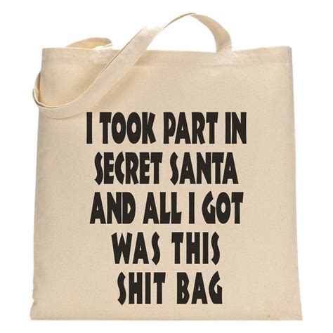 I Took Part In Secret Santa Tote Bag Reusable Bag Shopping Etsy