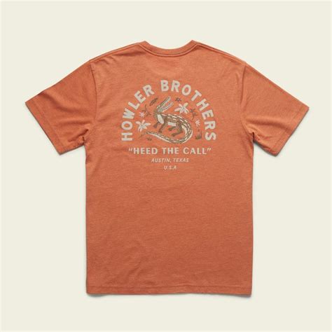 Howler Brothers Lazy Gators Pocket T Shirt L Rust Nuera