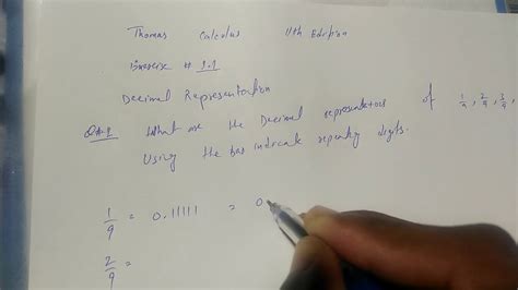 Exercise Question Thomas Calculus YouTube