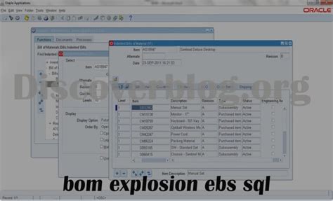 Mastering Bom Explosion Ebs Sql A Complete Guide Home