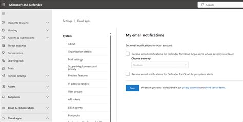 Configure Admin Notifications Microsoft Defender For Cloud Apps