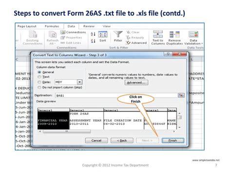 E Tutorial Convert Form 26 As Text File To Excel Pdf