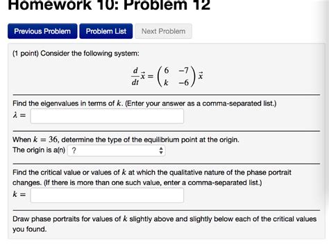 Solved Homework 10 Problem 12 Previous Problem Problem List