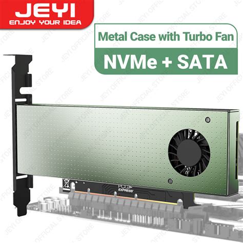 Купить Ибей Jeyi Dual M2 Ssd Nvme And Sata To Pcie 4030 X4 X8 X16