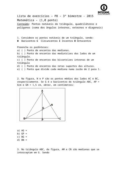 Docx Web Viewlista De Exerc Cios P Bimestre