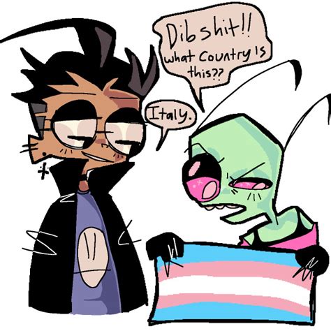 Headcanon That Zim Constantly Steals Dibs Clothes And Denys It And