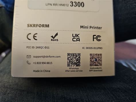 SKRFORM Label Maker Machine With Tape D11 Pro Bluetooth Label Printer
