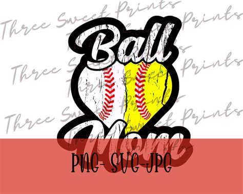 Ball Mom Png Ball Mom Svg Sports Mom Png Sports Mom Svg Mom Of Both