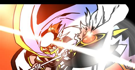Pffk 【pffk】太陽の騎士【生と死の戦い】 青髪のイラスト Pixiv