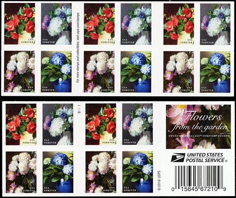 Usps 2016 Flowers From The Garden Forever Postage Stamps Stamps Store