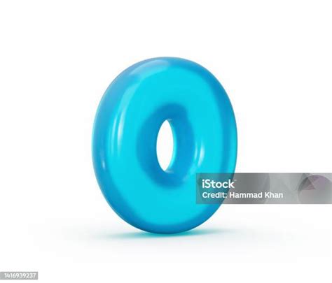 아쿠아 블루 젤리 액체로 만든 편지 O 3d 알파벳 작은 글자 3d 그림 0명에 대한 스톡 사진 및 기타 이미지 0명 3