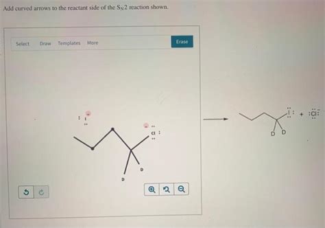 solved add curved arrows to the reactant side of the sn2