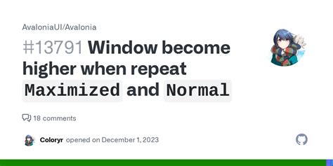 Window Become Higher When Repeat `maximized` And `normal` · Issue