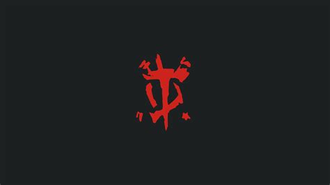 Gruvbox Doom Slayer Symbol 3840x2160 With Imagegonord Rimagegonord