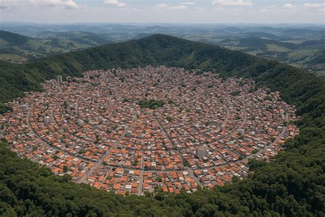 O bairro da cidade brasileira que foi construído dentro de uma cratera