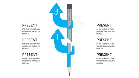 Pencil With Arrows Pointing Up Google Slides Theme And Powerpoint Template Slidesdocs