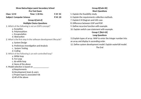 Set 2 Computer Science Pdf