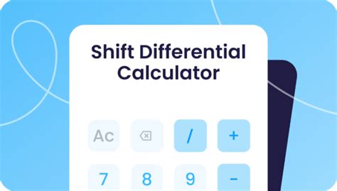 Free Shift Differential Calculator Overtime Bonus Pay Tool