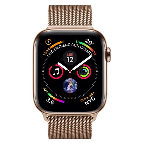 Apple Watch Series 4 Gps Cellular 44mm Acero Inoxidable Dorado Con
