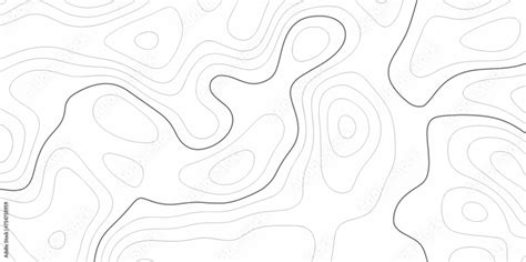 Vecteur Stock Modern Topographic Map Background Geographic Line Map