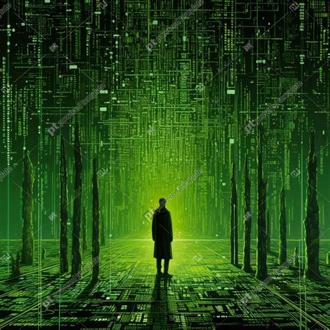 Green Matrix Code Illustration Ai Image Poweredtemplate Poweredtemplate Com