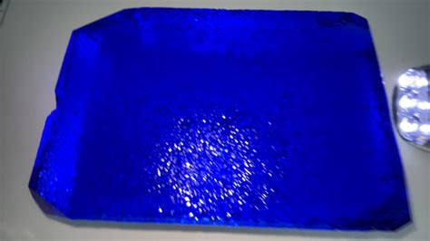 A Siberian Blue Lab Grown Quartz Crystal This Was Grown Using The