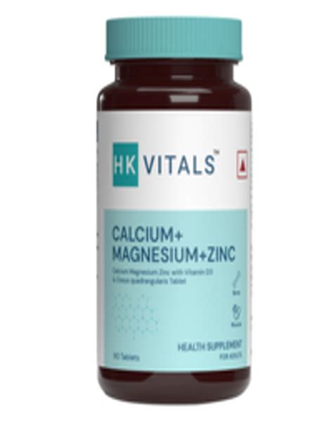 Buy Hk Vitals Calcium Magnesium And Zinc Tablets With Vitamin D3 90