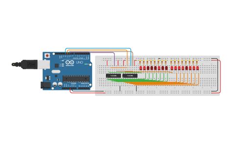 Circuit Design 74595 E Matemática Aplicada Tinkercad