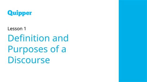 Rw 1112lesson 1definition And Purposes Of Discoursepptx