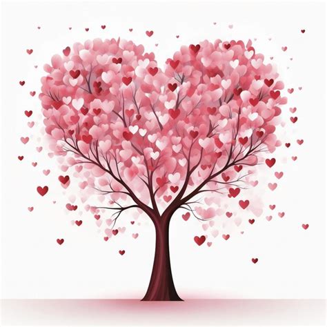 Premium Photo Love Shape Tree