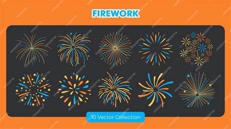 Premium Vector Firework Vector Set Premium Vector Firework Vector Set