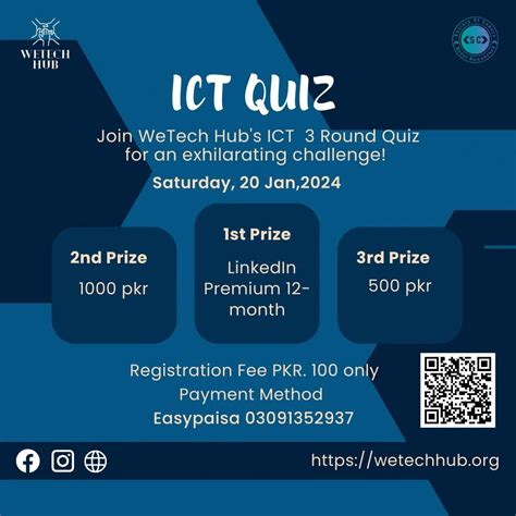 Sayed Amjad Ali Shah On Linkedin Wetechhub Ictquiz Techchallenge