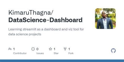 github kimaruthagna datascience dashboard learning streamlit as a dashboard and viz tool for